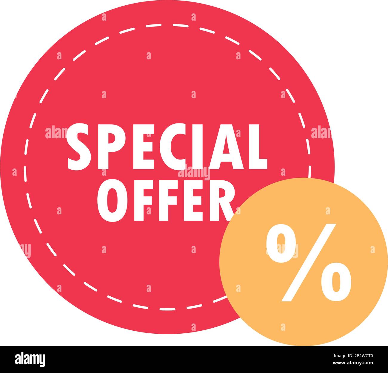 special sale offer discount round sticker layout over white background ...