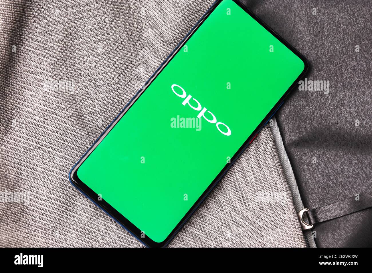 Assam, india - January 15, 2020 : Oppo logo on phone screen stock image ...