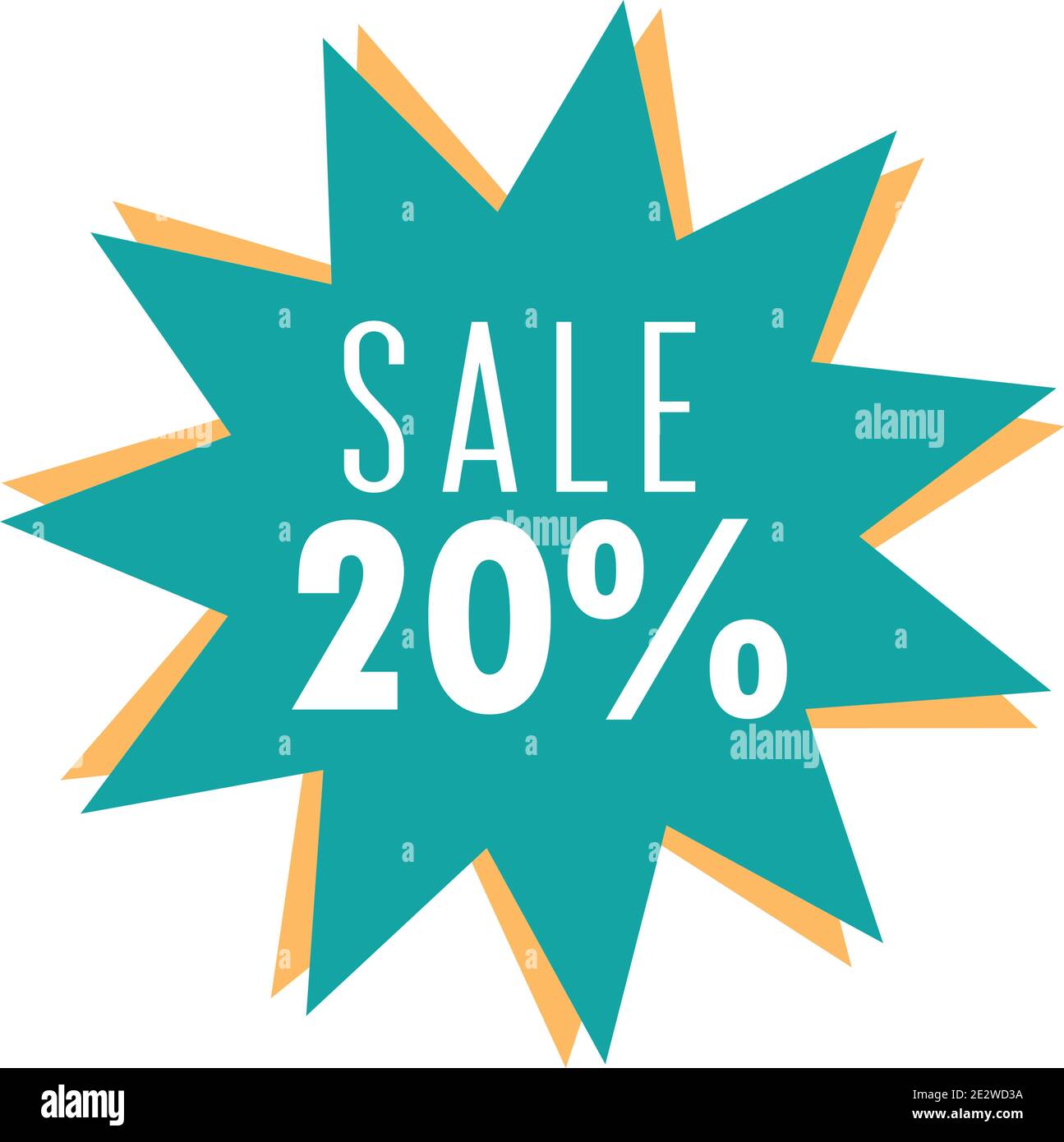 sale offer discount star sticker over white background vector ...