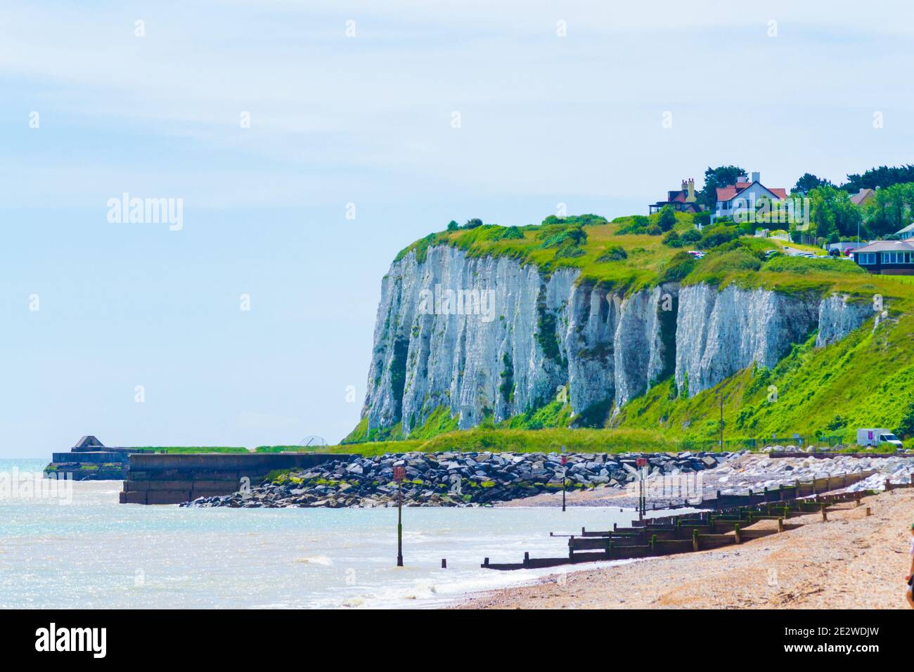 Kingsdown Beach-a beautiful walk with lovely views of the pebble beach ...
