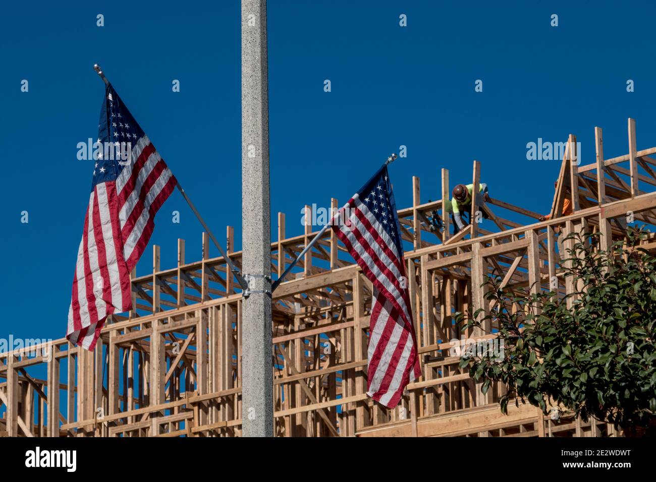 USA is building new house Stock Photo - Alamy