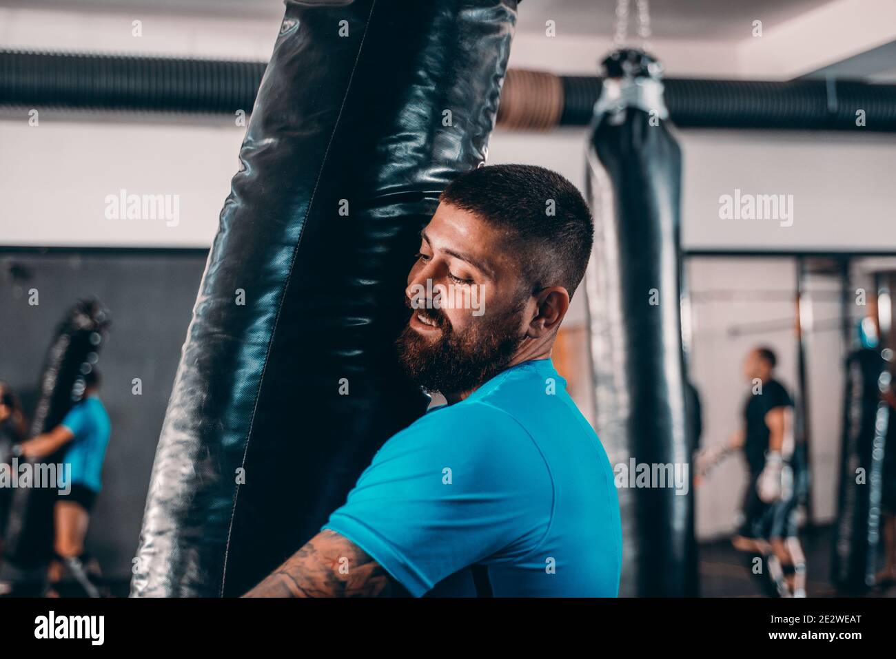 Handsome young kick boxer hi-res stock photography and images - Alamy