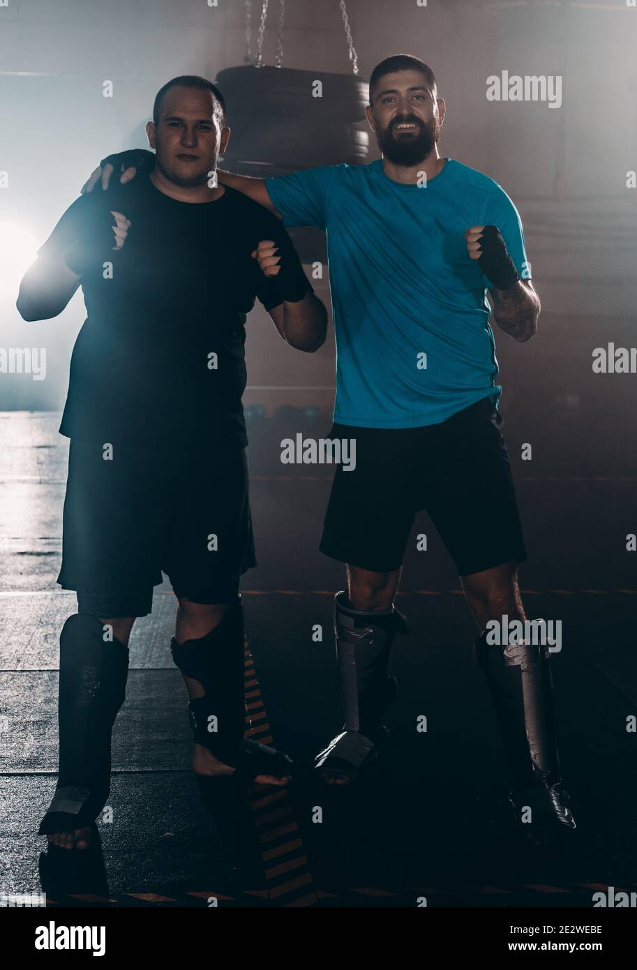 Group fit people posing at camera hi-res stock photography and images ...