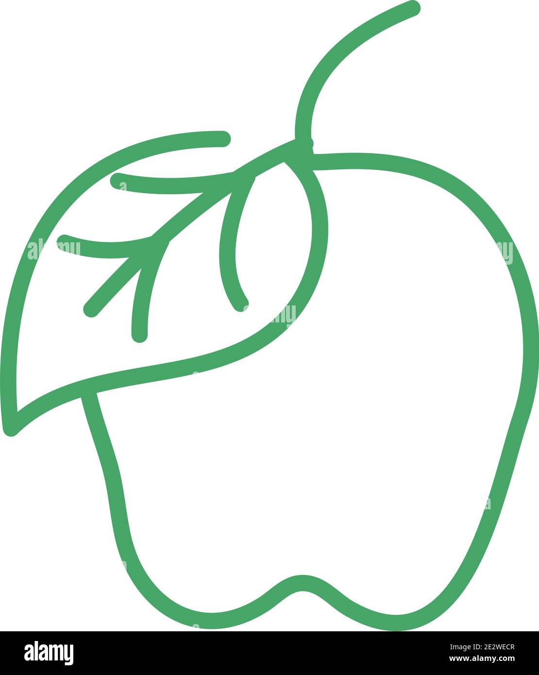 organic natural, food menu healthy green line style vector illustration ...