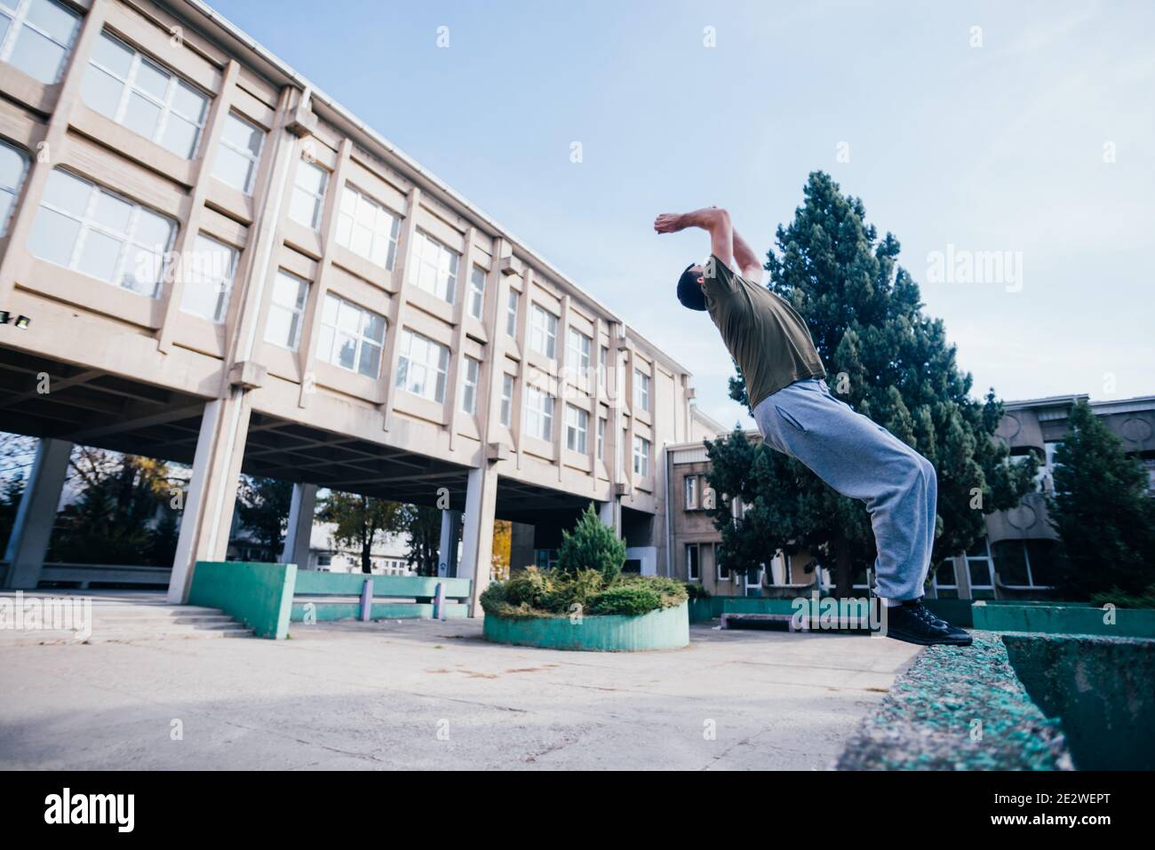 Person doing a backflip hi-res stock photography and images - Alamy
