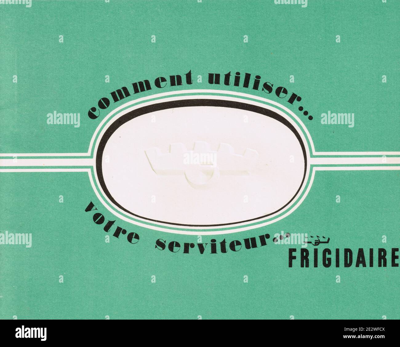 Technical document, Frigidaire fridge, France, 1957 Stock Photo - Alamy