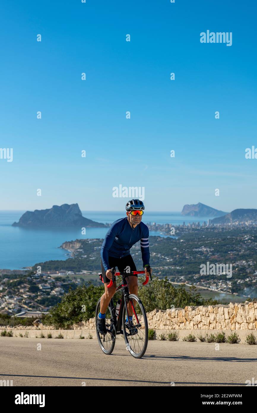 Calpe cyclist hi-res stock photography and images - Alamy
