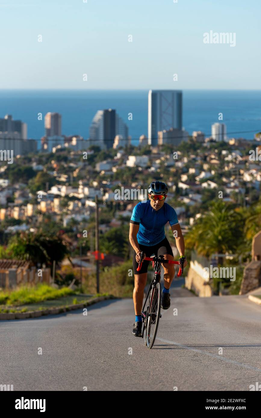 Calpe cyclist hi-res stock photography and images - Alamy