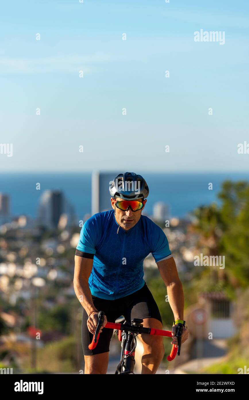 Calpe cyclist hi-res stock photography and images - Alamy