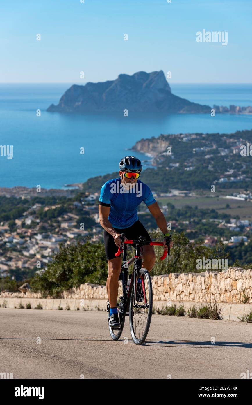 Calpe cyclist hi-res stock photography and images - Alamy