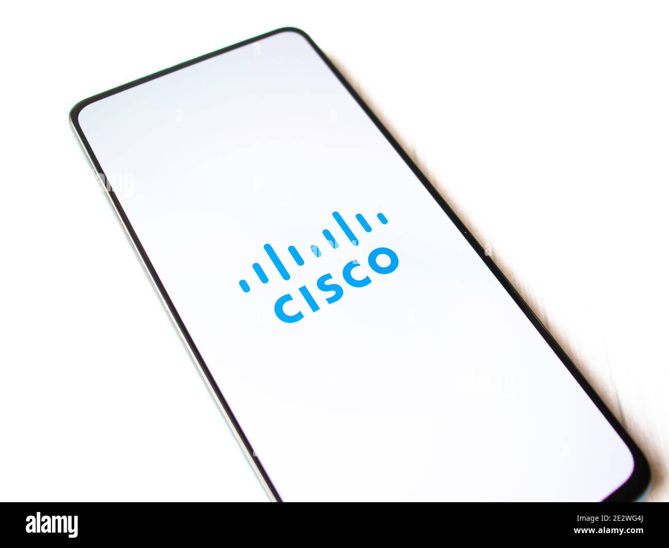 Assam, india - January 15, 2020 : Cisco logo on phone screen stock ...