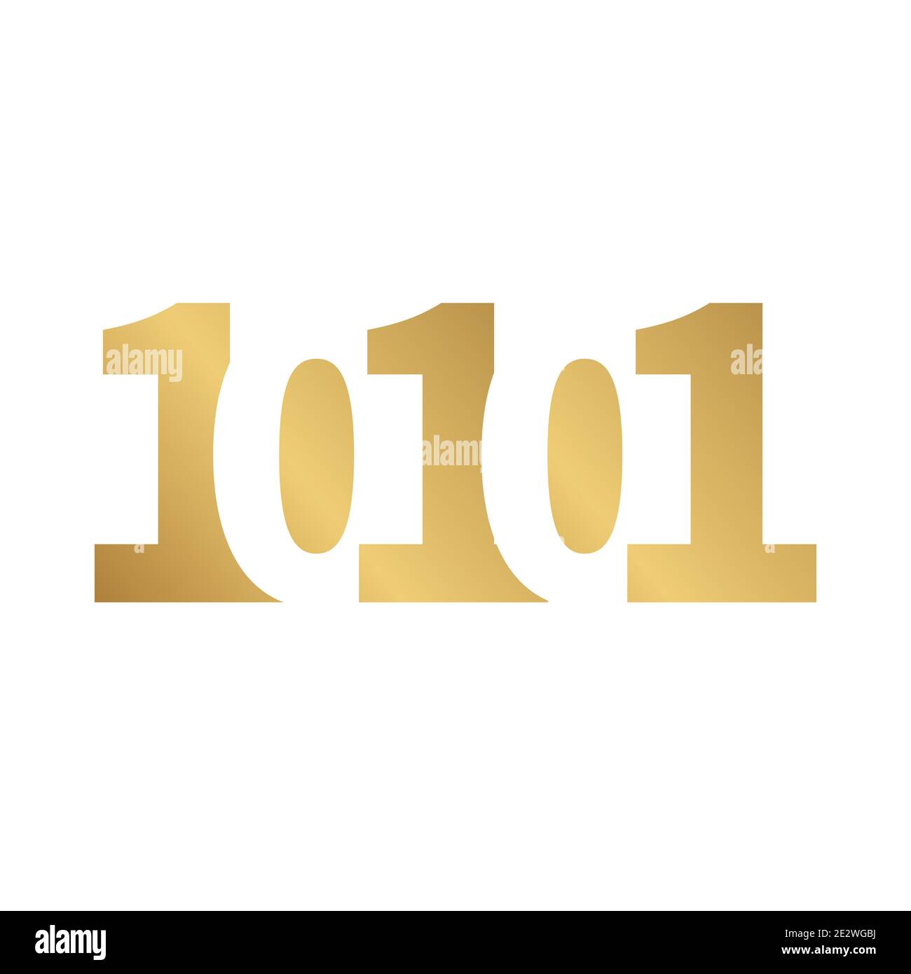 10101 golden number design Stock Vector Image & Art - Alamy