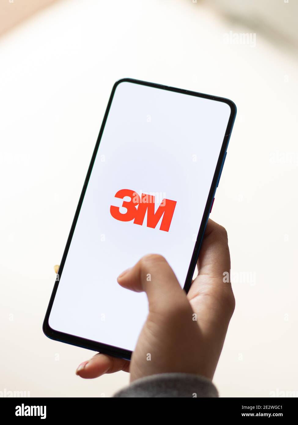 Assam, india - January 15, 2020 : 3m logo on phone screen stock image ...