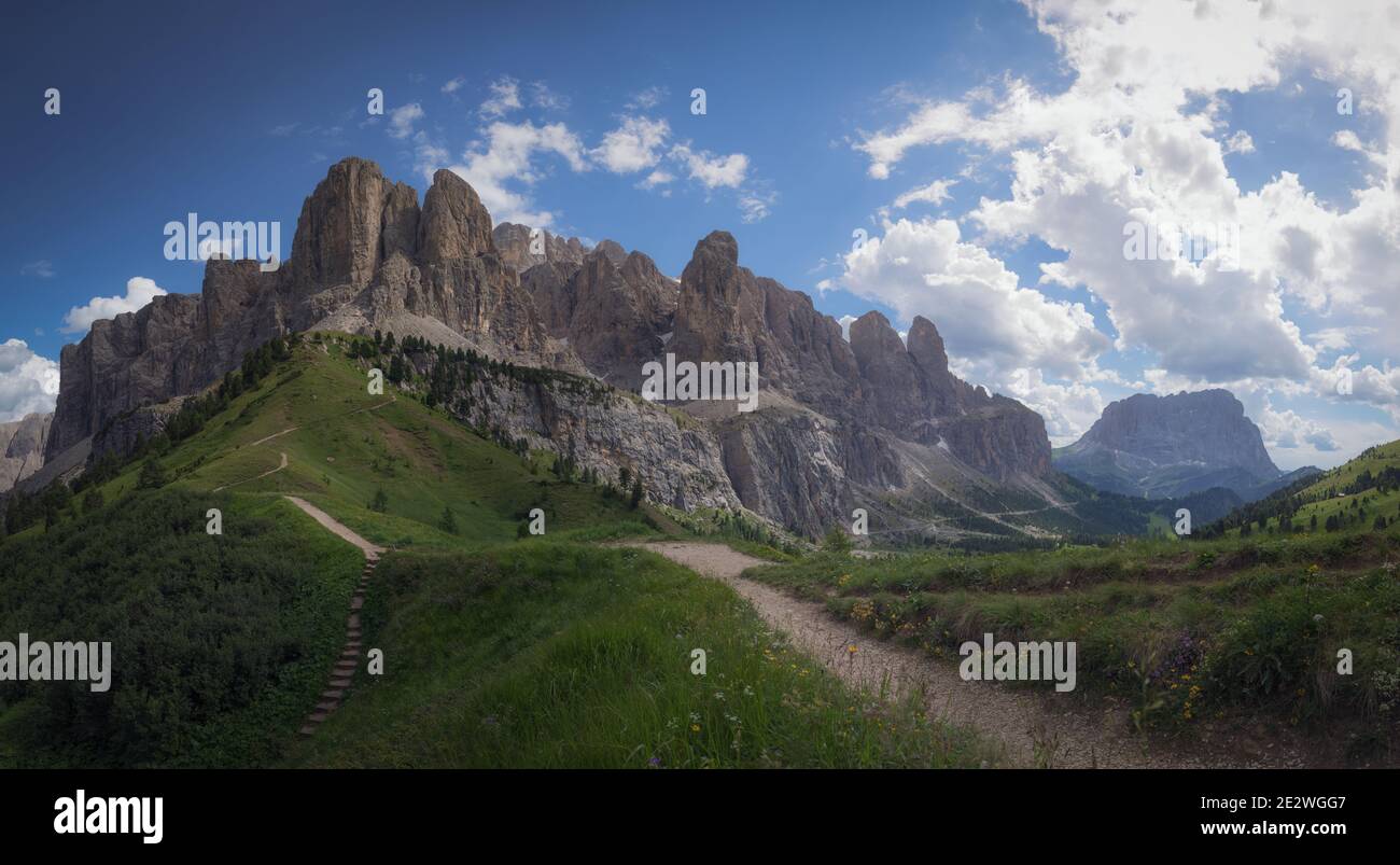 mythical port of the gyro of italy and with incredible mountains Stock ...