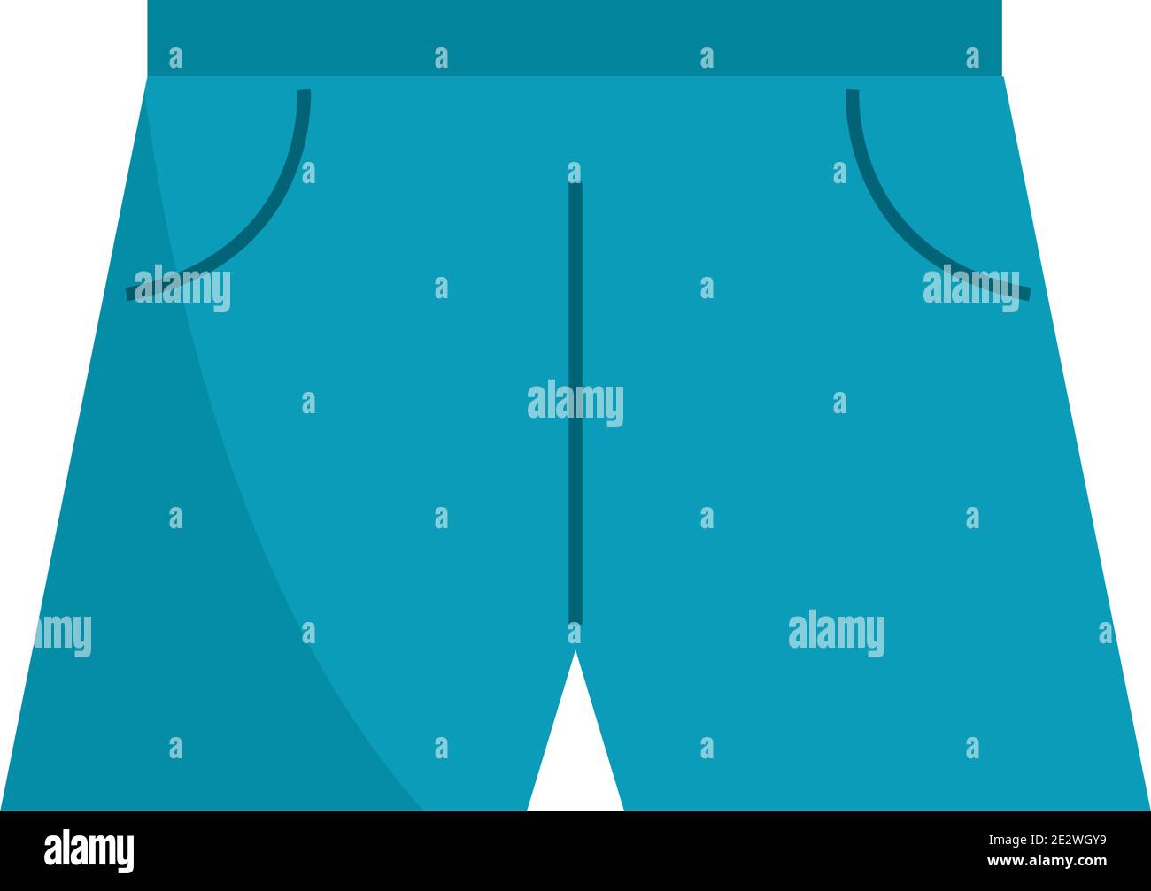gym short sport wear clothes in flat style vector illustration Stock ...