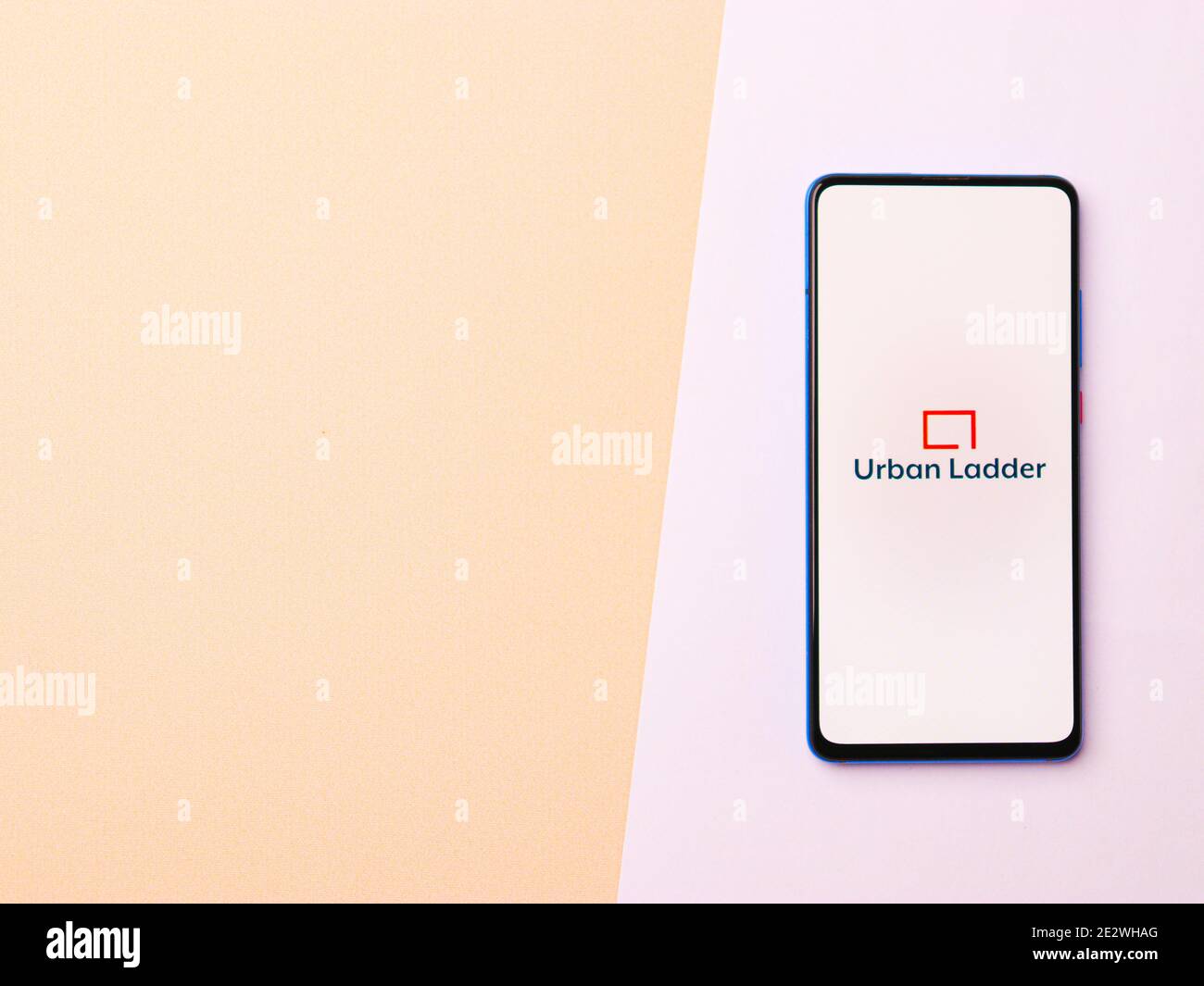 Assam, india - January 15, 2020 : Urban ladder logo on phone screen ...