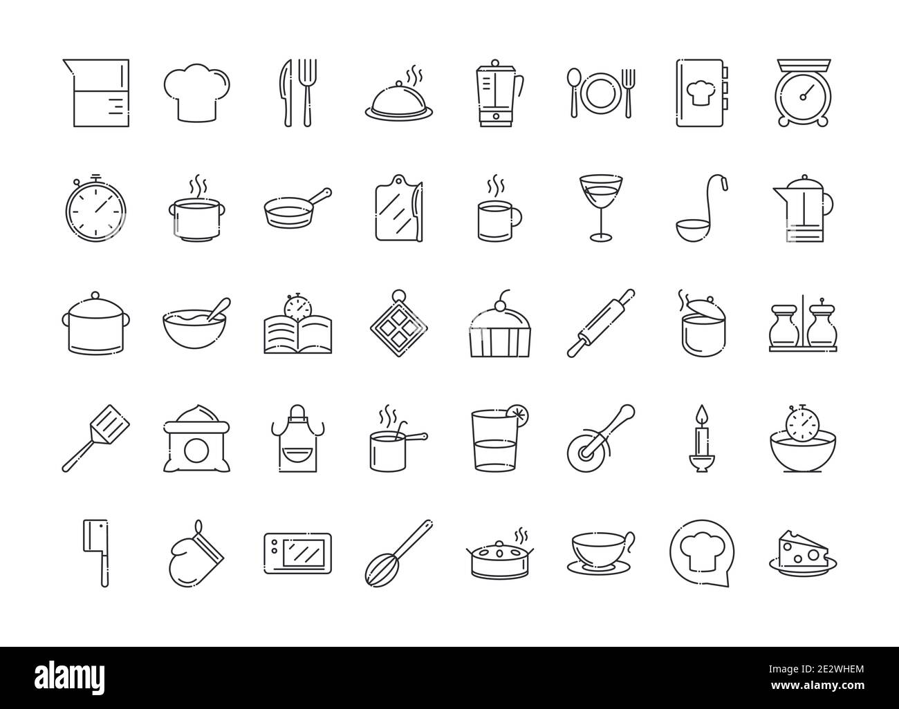 Batter spatula Stock Vector Images - Alamy