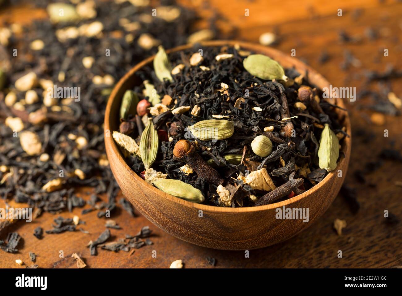 Organic Dry Chai Tea Mix in a Bowl Stock Photo - Alamy