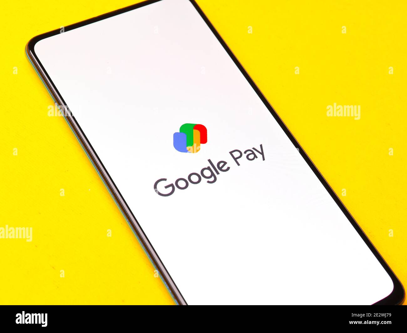 Assam, india - January 15, 2020 : Gpay logo on phone screen stock image ...