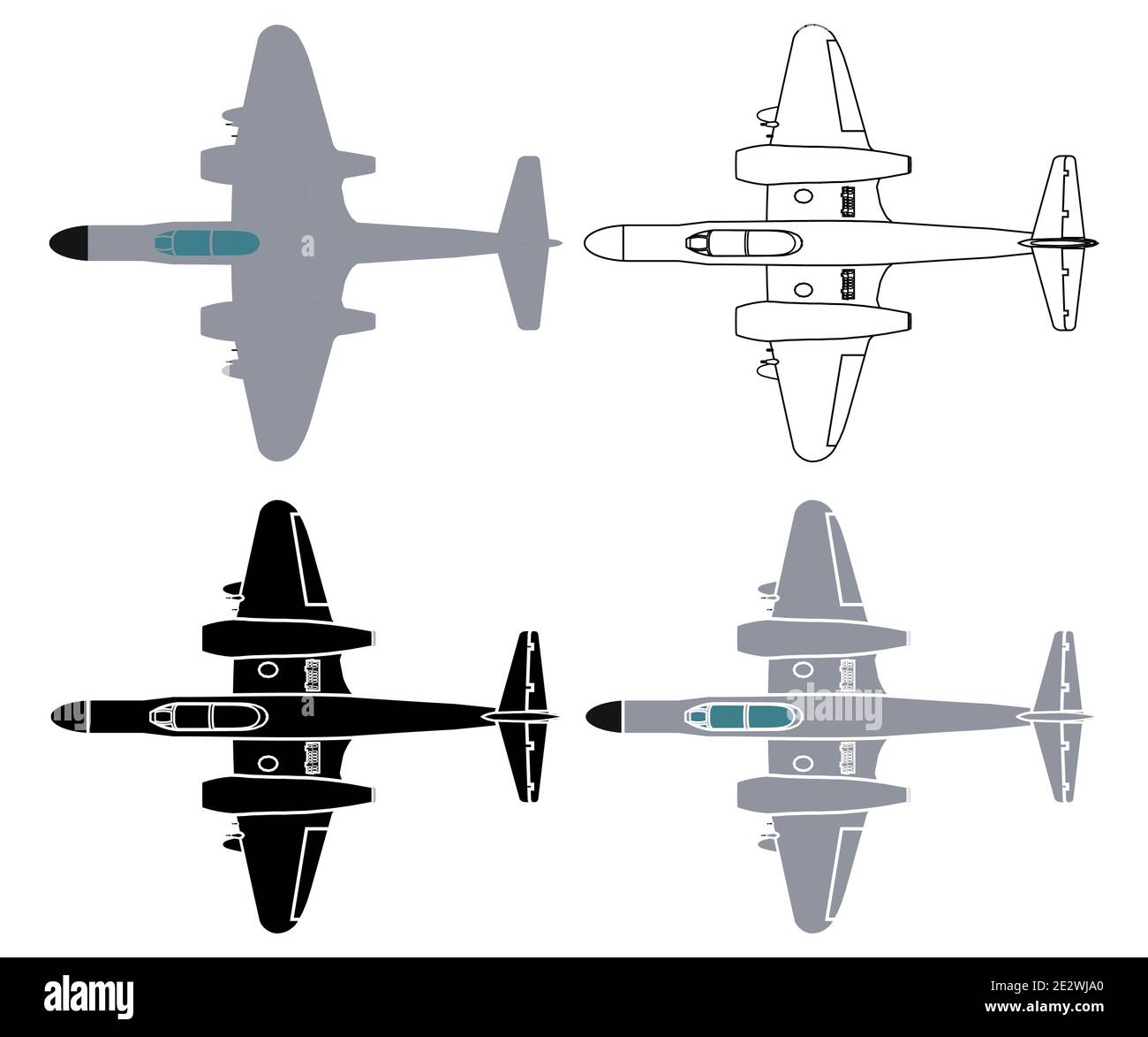 Gloster meteor fighter Stock Vector Images - Alamy