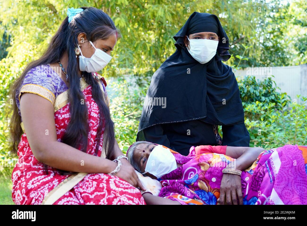 Taking care of sick india hi-res stock photography and images - Alamy
