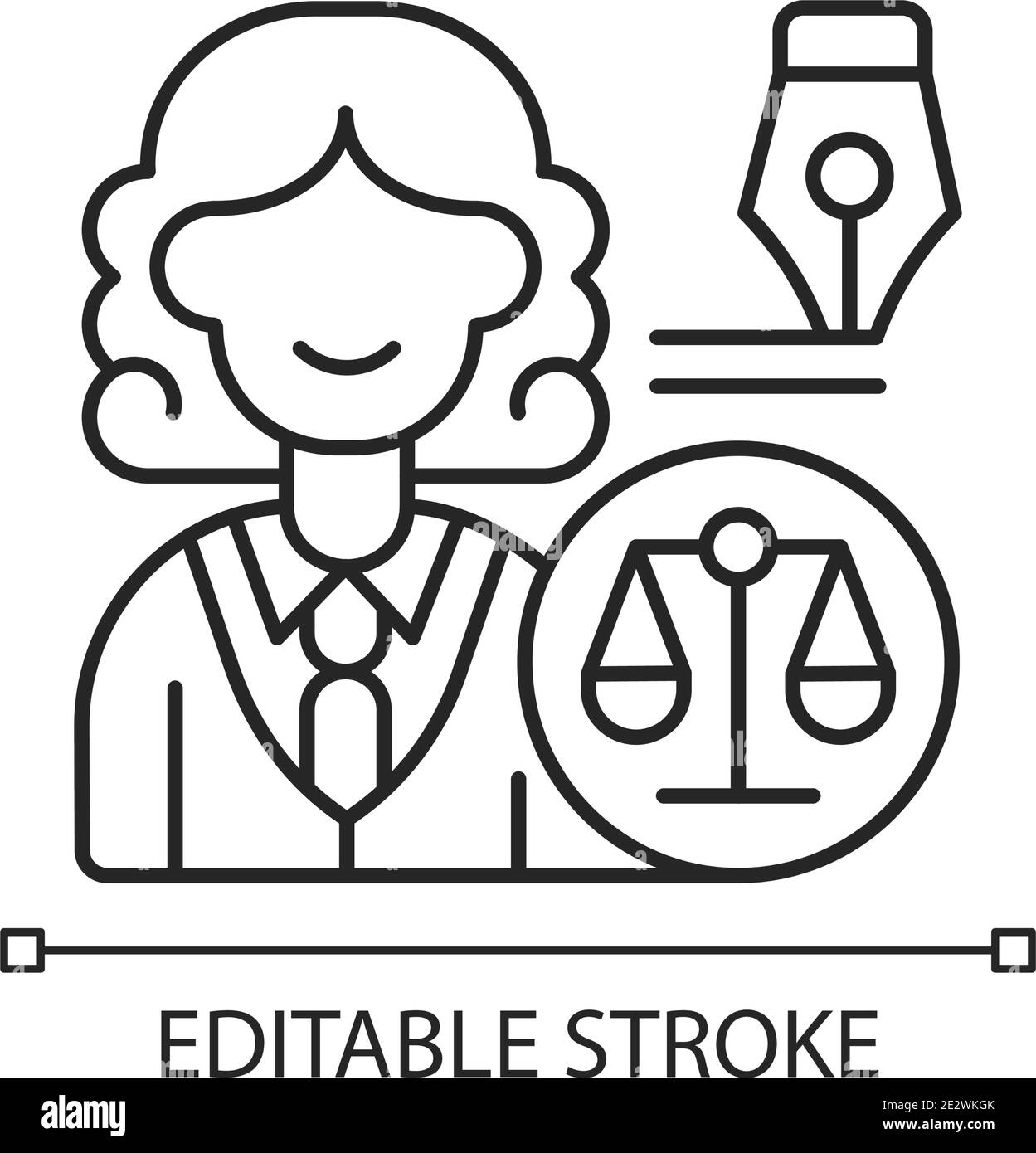 Law department linear icon Stock Vector Image & Art - Alamy