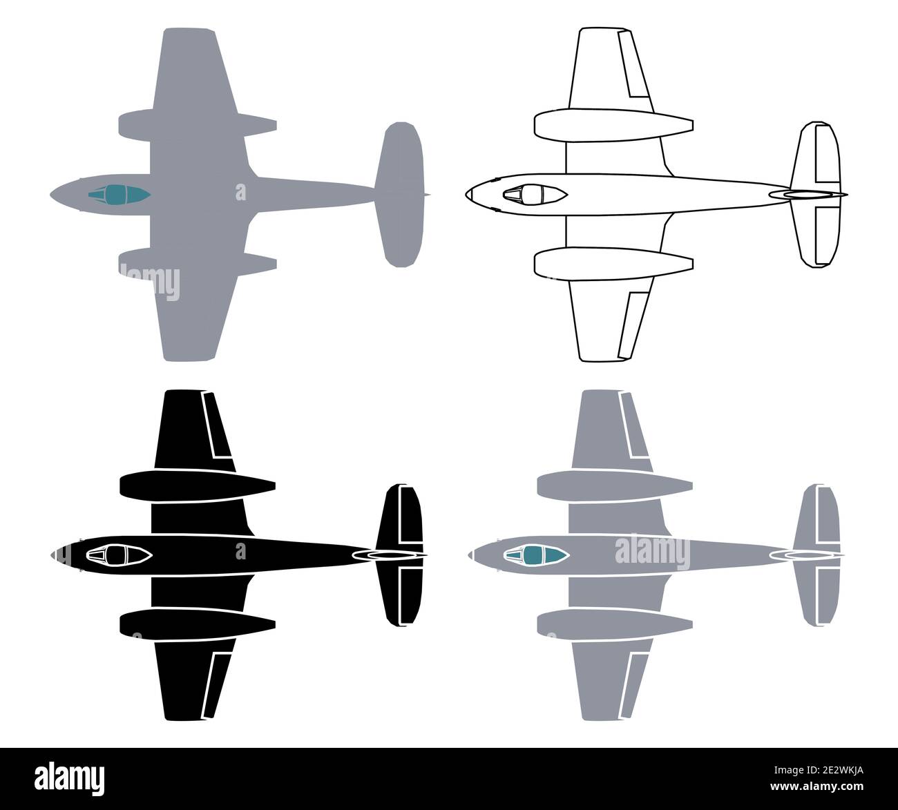 Gloster meteor fighter Stock Vector Images - Alamy