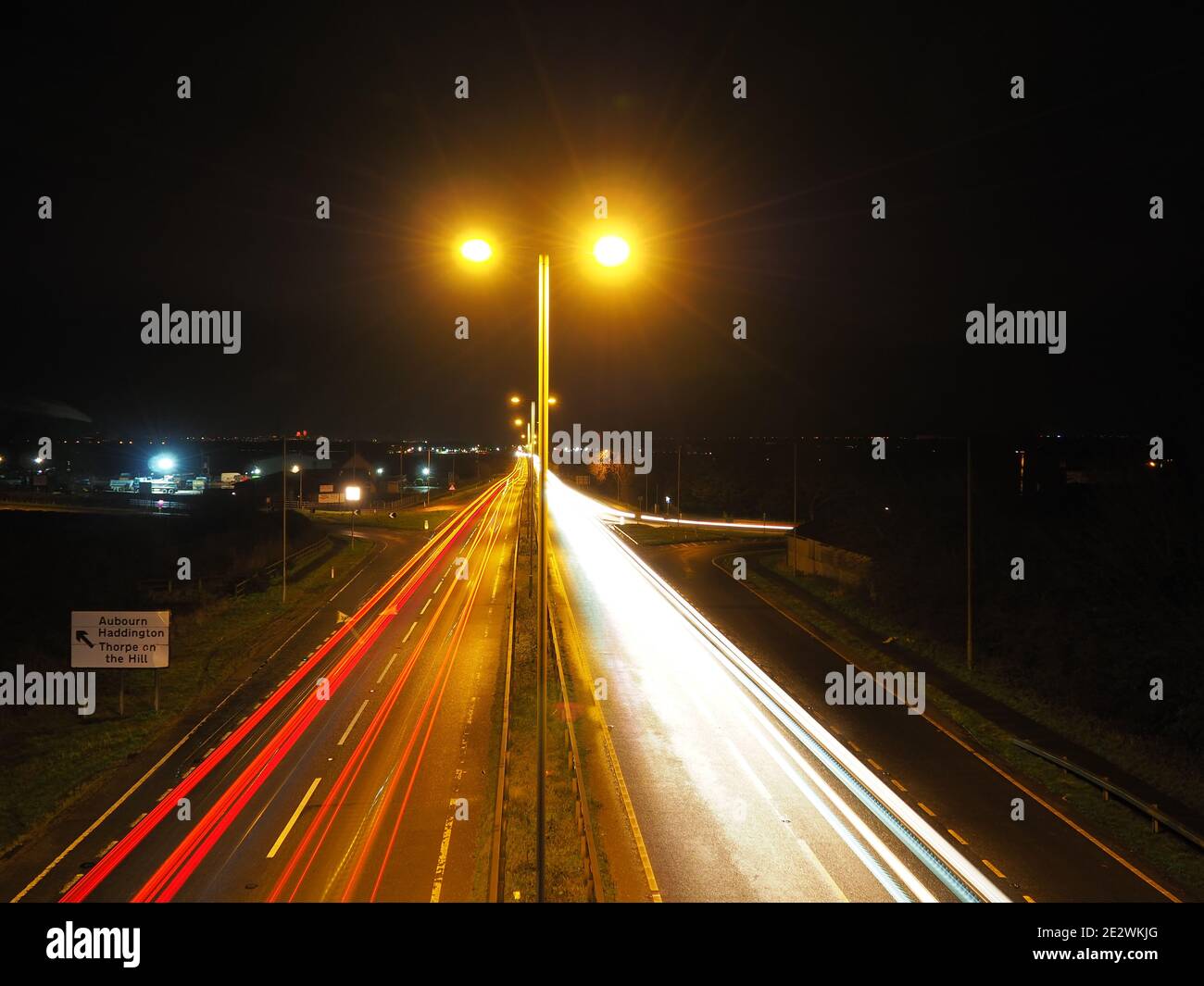 light trail motorway Stock Photo - Alamy