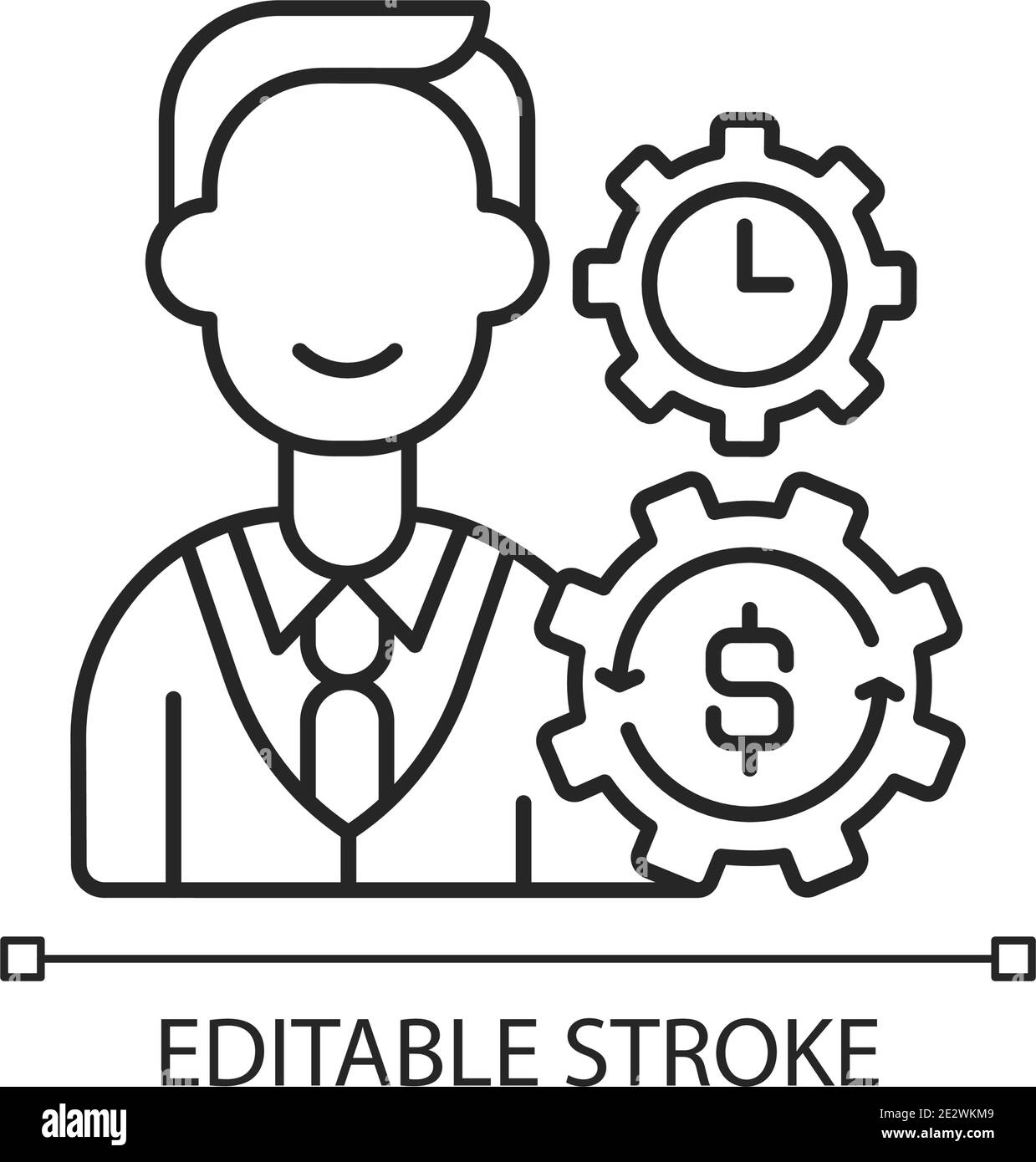 Finance department linear icon Stock Vector Image & Art - Alamy