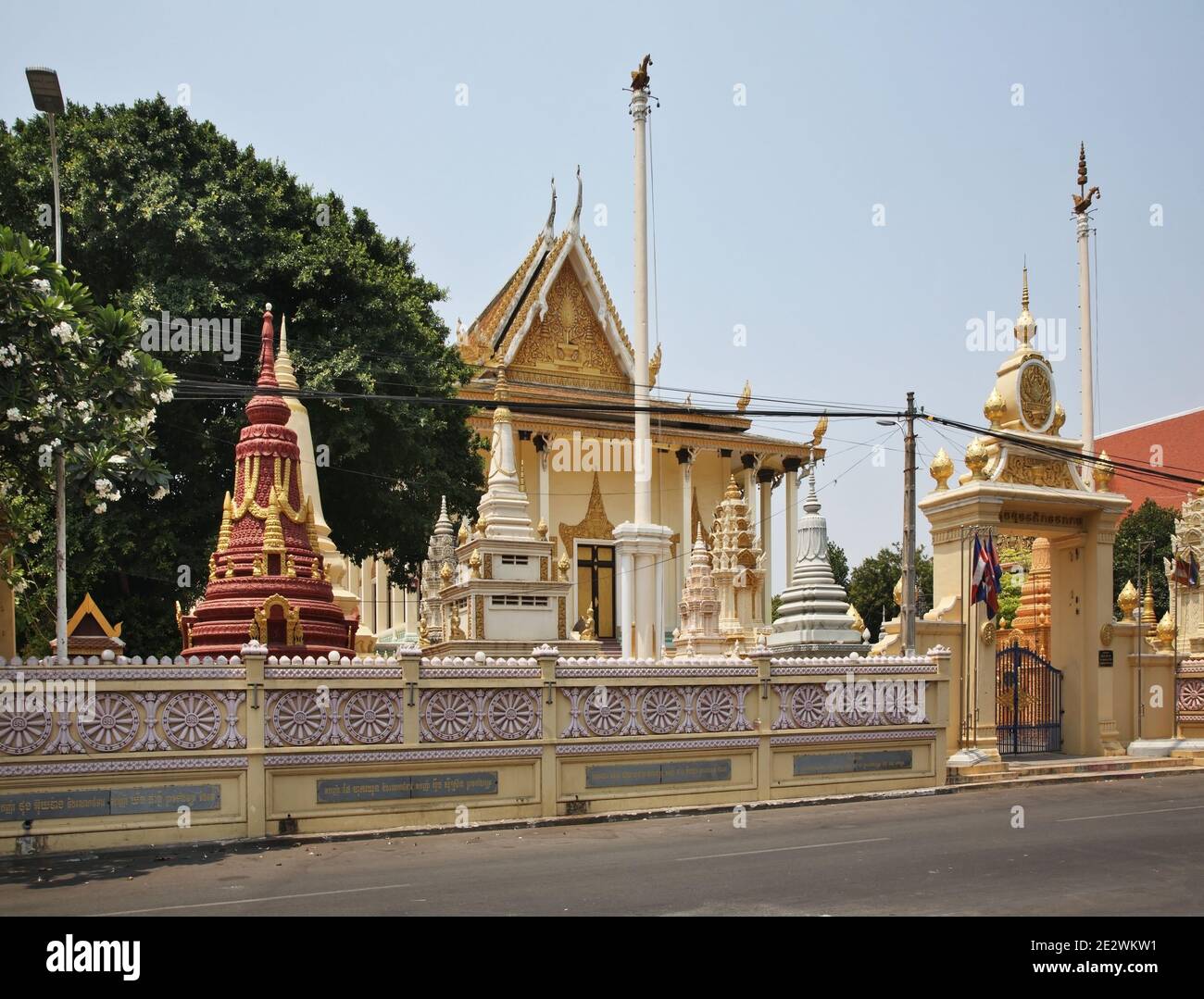 Wat Botum (Temple of Lotus Blossoms) in Phnom Penh. Cambodia Stock ...