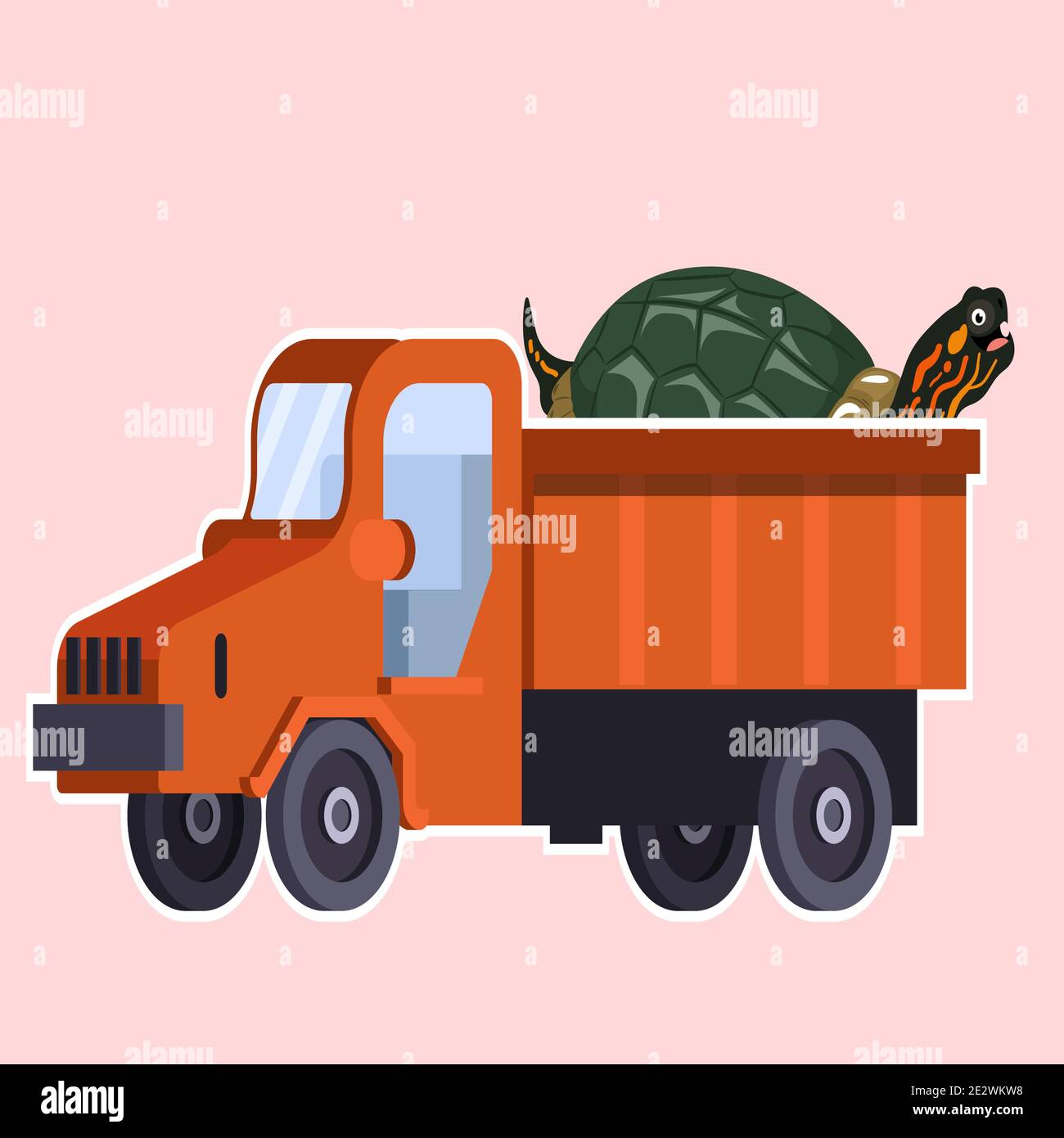 Turtle car Stock Vector Images - Alamy