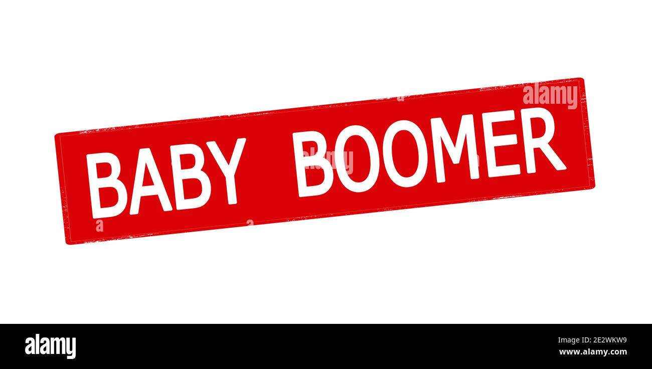 Rubber stamp with text baby boomer inside, vector illustration Stock ...