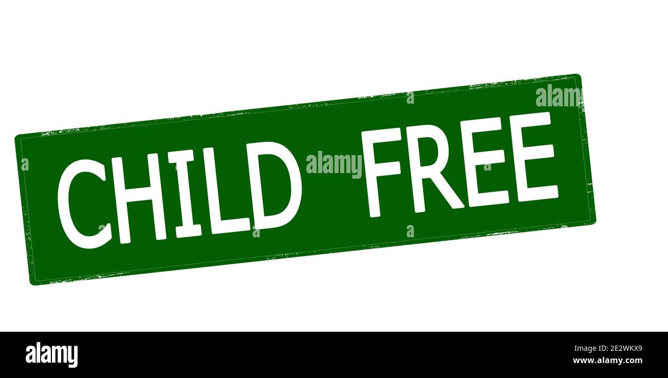 Rubber stamp with text child free inside, vector illustration Stock ...