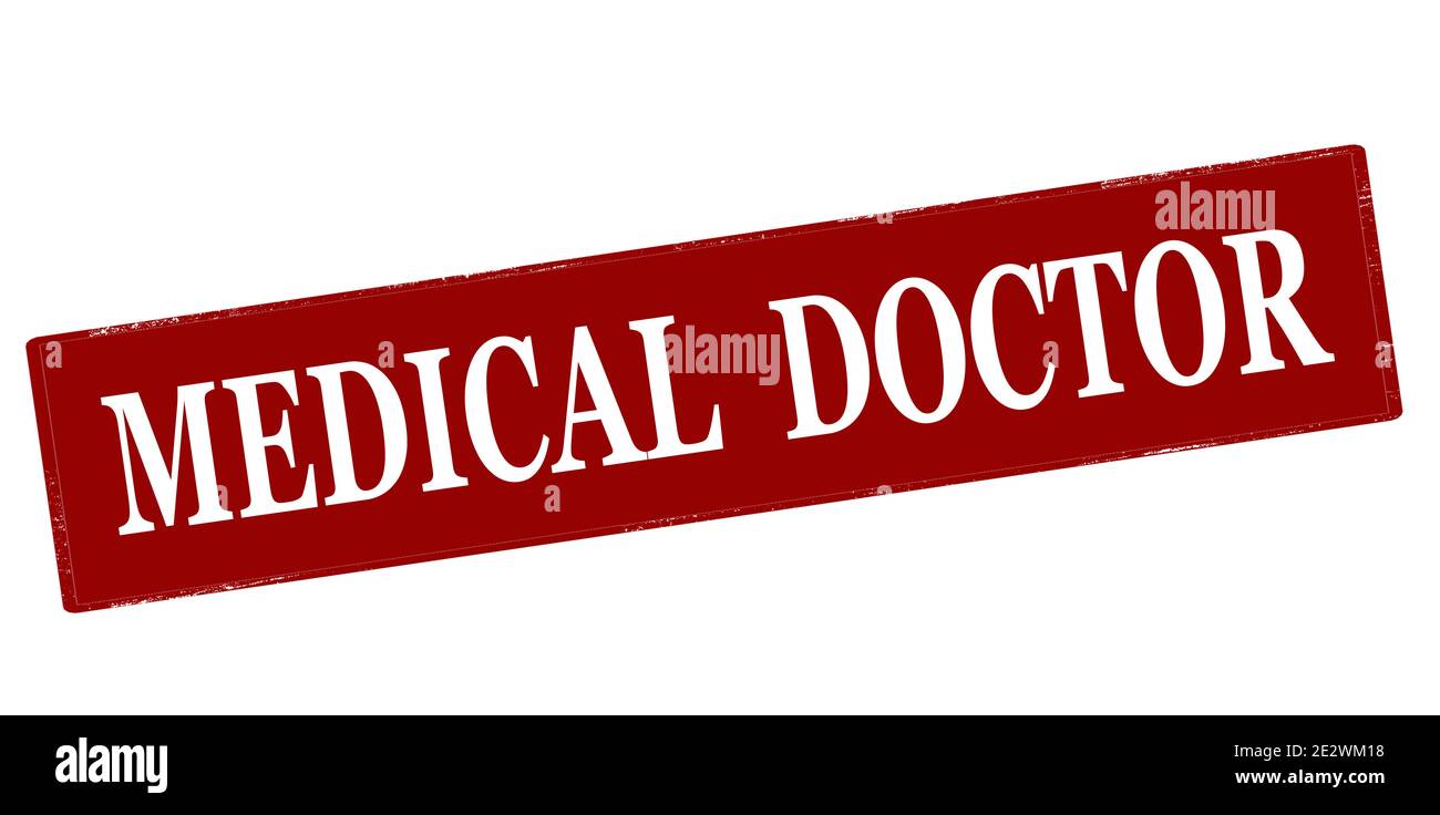 Rubber stamp with text medical doctor inside, vector illustration Stock ...