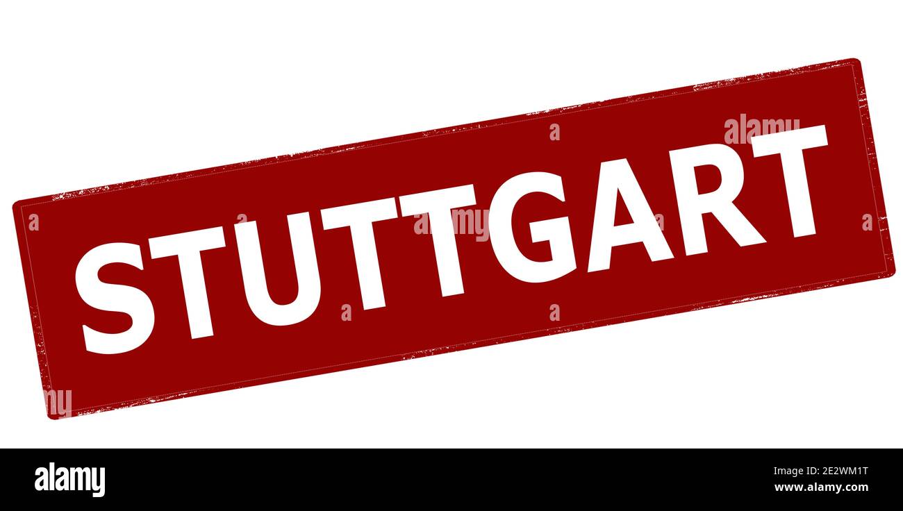 Rubber stamp with word Stuttgart inside, vector illustration Stock ...