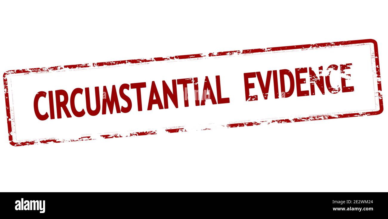 Rubber stamp with text circumstantial evidence inside, vector ...