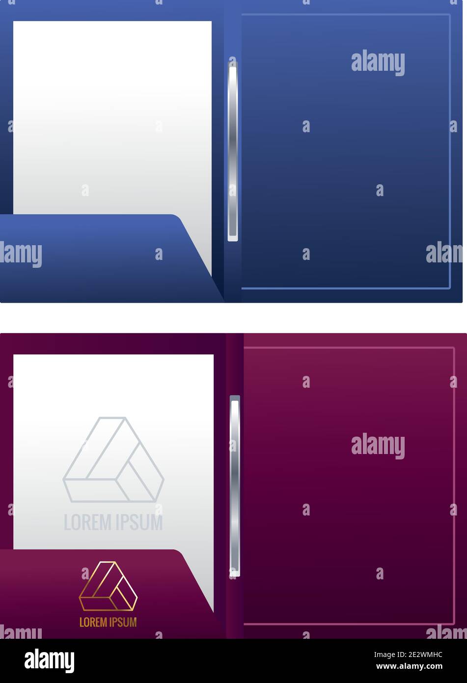 folders documents mockup branding icons vector illustration design ...