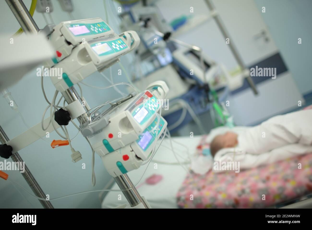 Child in the intensive care unit Stock Photo - Alamy