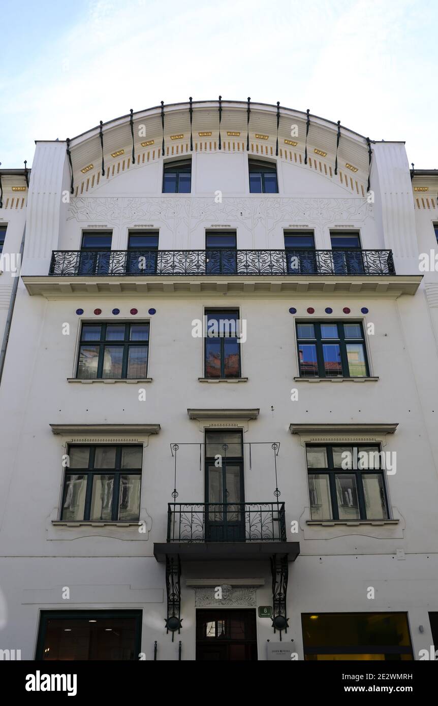 Koch architecture in Ljubljana Stock Photo - Alamy