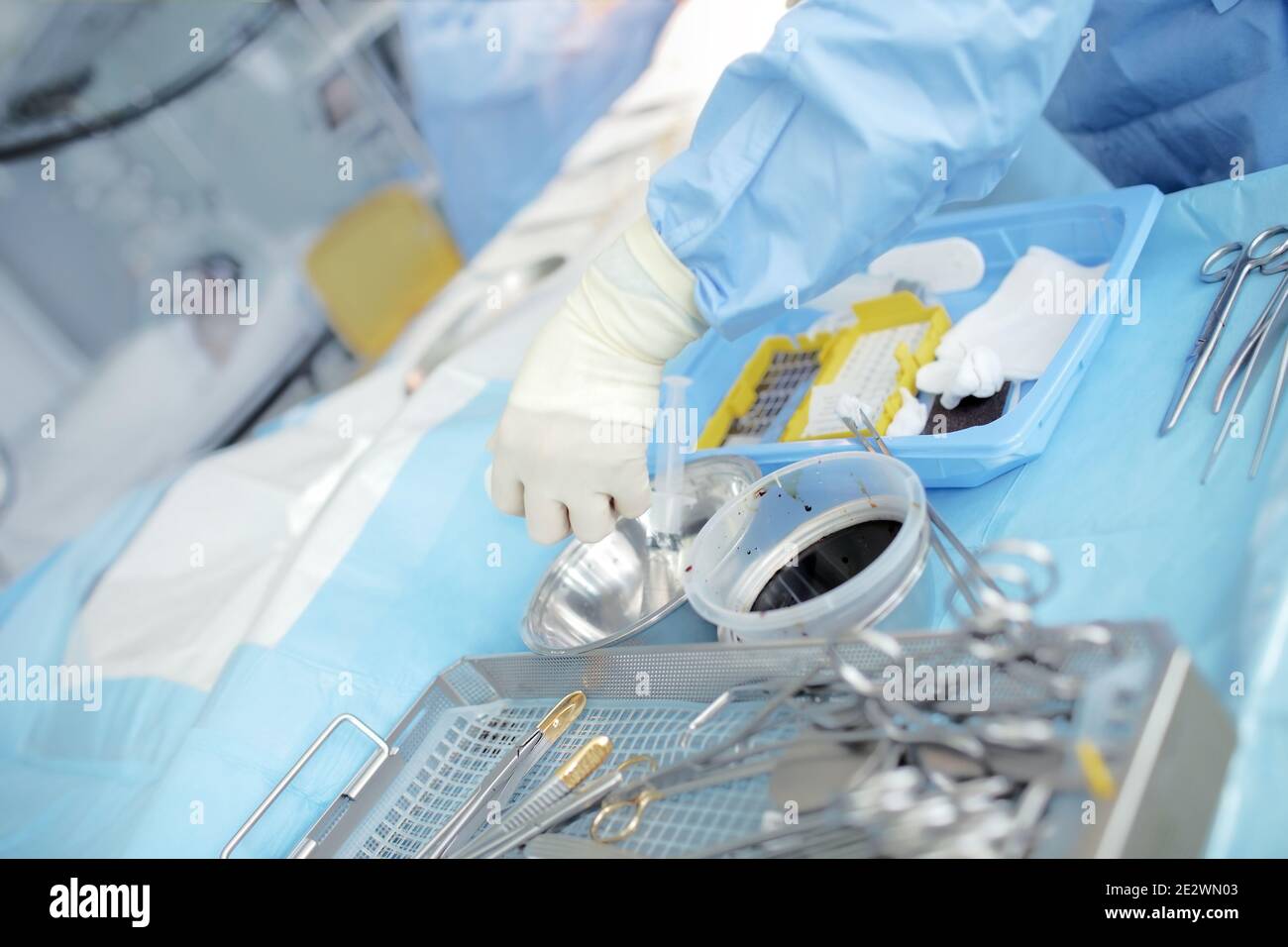 Surgical process in the intensive care unit Stock Photo - Alamy