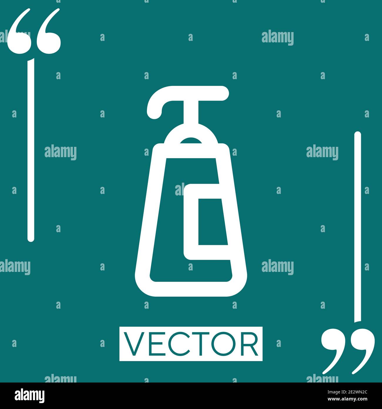 shampoo vector icon Linear icon. Editable stroke line Stock Vector ...