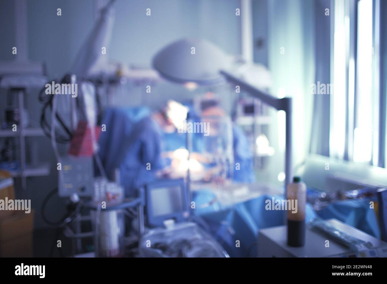 Unfocused background of an ICU work Stock Photo - Alamy
