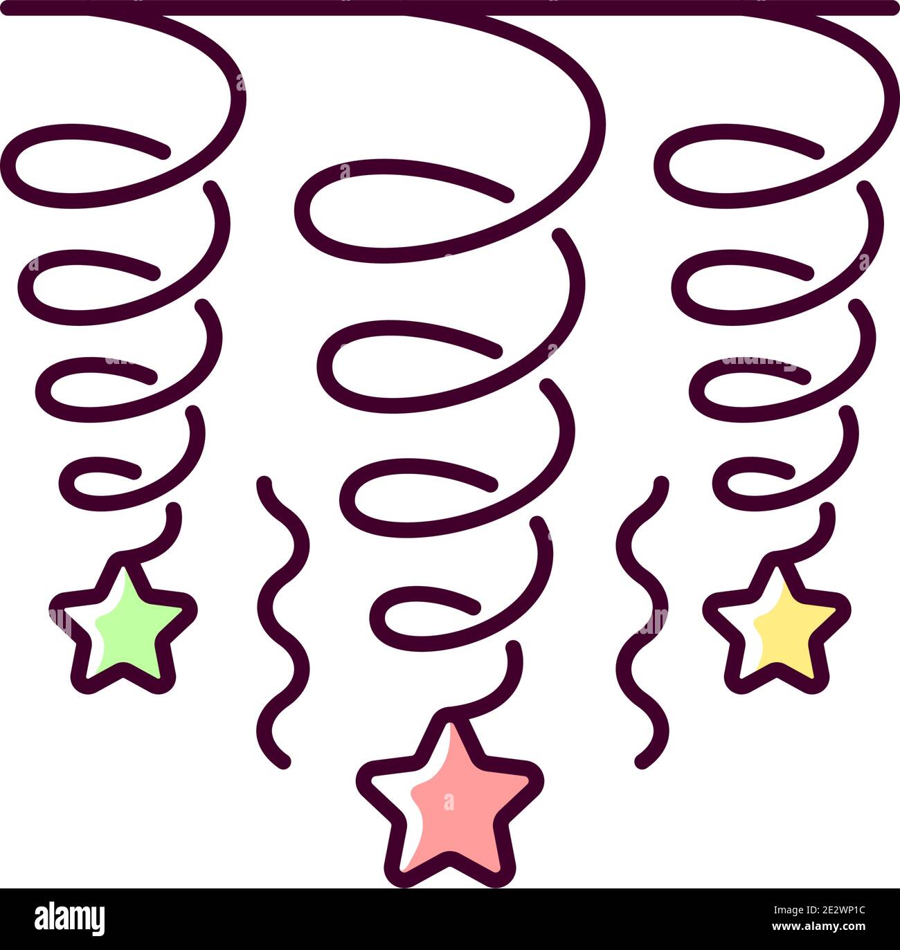 Swirl decorations RGB color icon Stock Vector Image & Art - Alamy