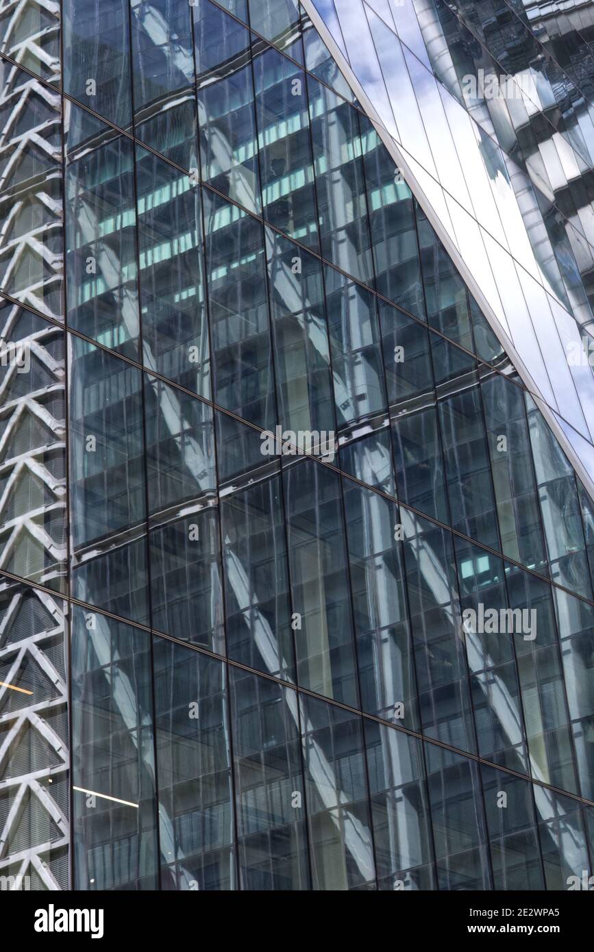abstract view of a glass building, london Stock Photo - Alamy