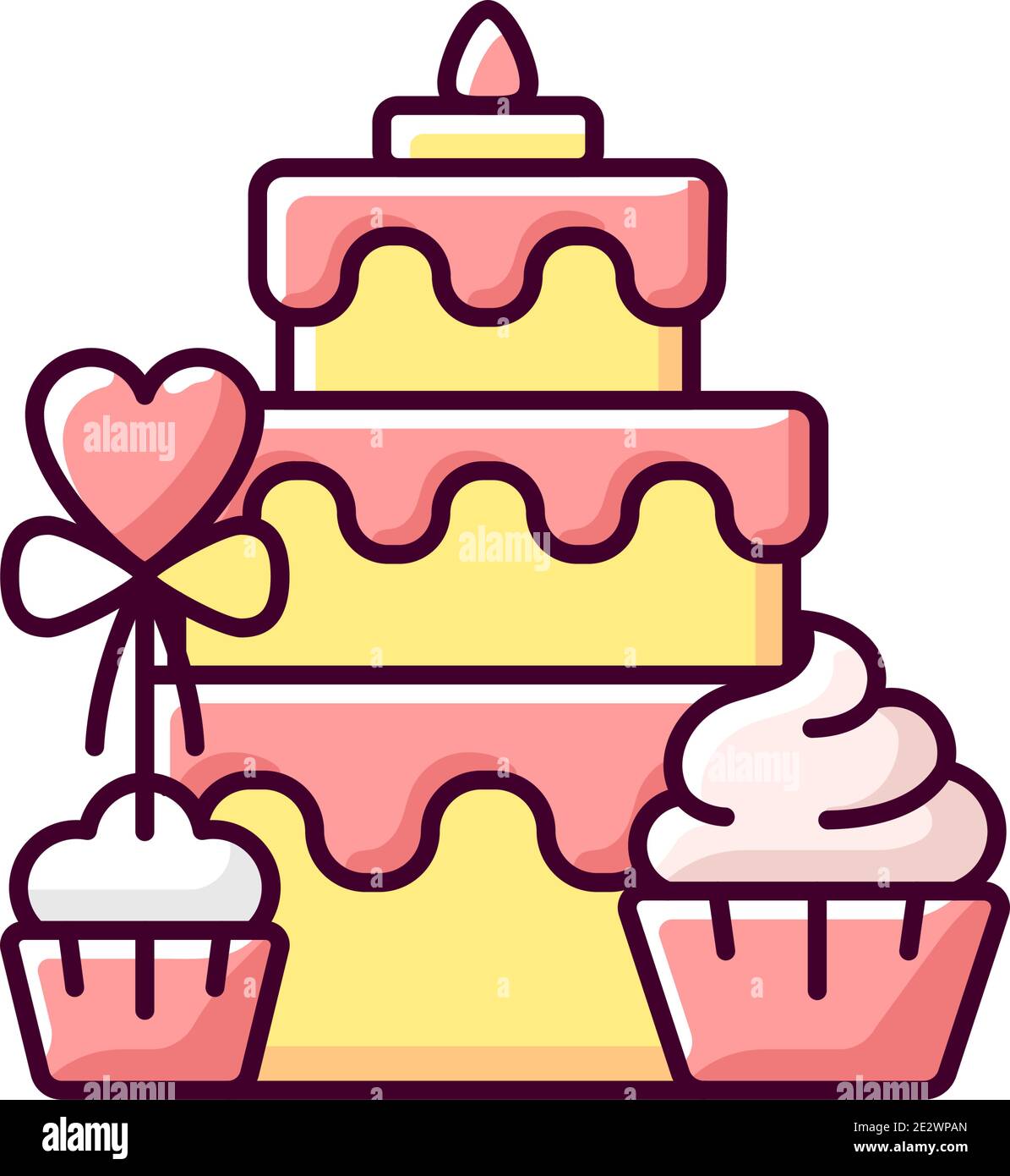 Candy bars RGB color icon Stock Vector Image & Art - Alamy