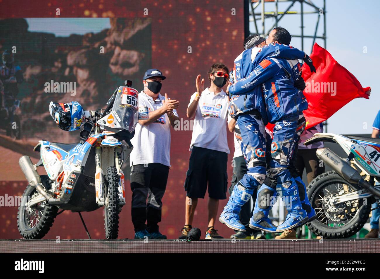 Hongyi Zhao (chn), KTM, Wu Pu Da Hai Dakar Rally Team, Moto, Bike, Yakp ...