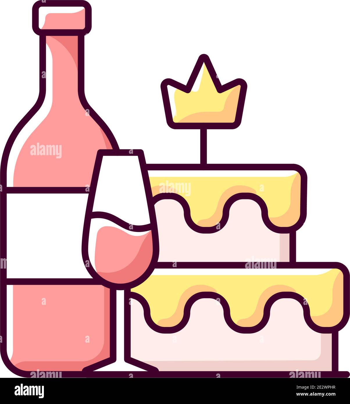 Bachelorette party RGB color icon Stock Vector Image & Art - Alamy