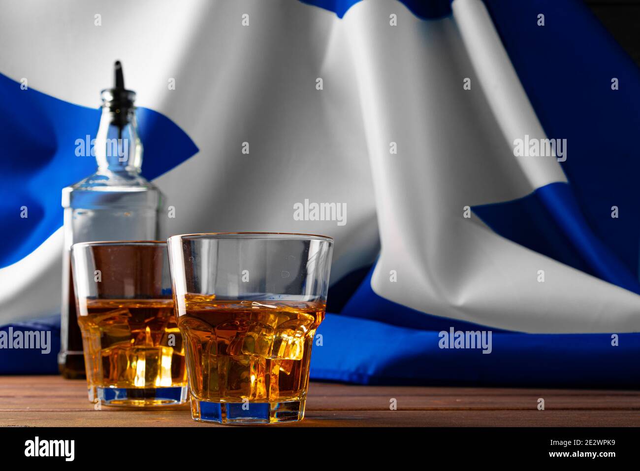 Bottle whisky against flag hi-res stock photography and images - Alamy