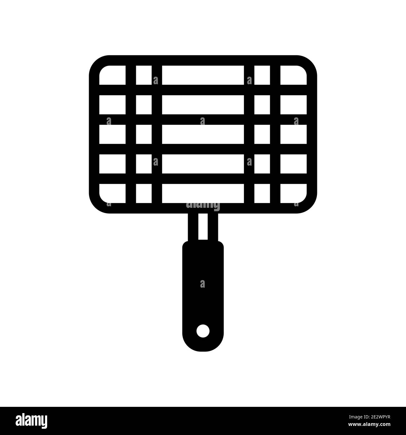 Barbecue, grill steel grid line glyph icon. Graph symbol for cooking ...