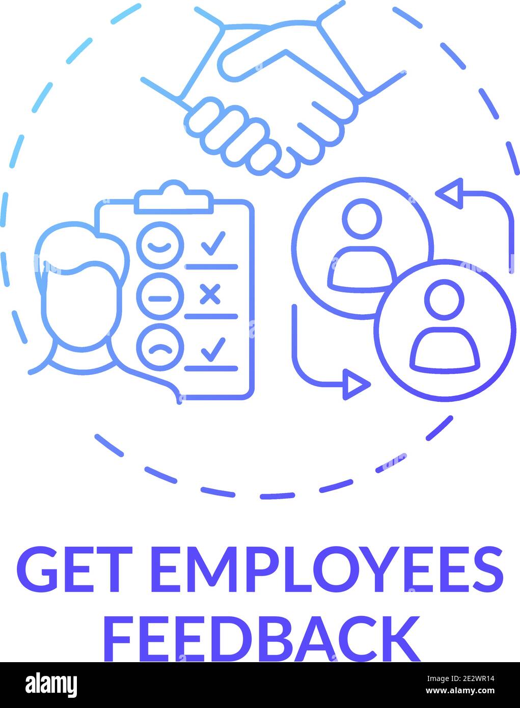 Getting employees feedback concept icon Stock Vector Image & Art - Alamy